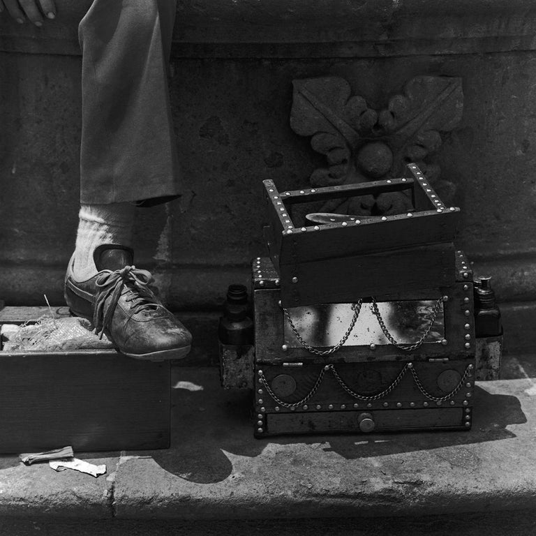 Mario Algaze - Shoeshine, Mexico D.F. by Mario Algaze, 1974, Silver ...