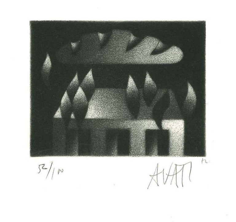 Mario Avati - Gravure sur papier Bready de Mario Avati - Années 1960 En ...