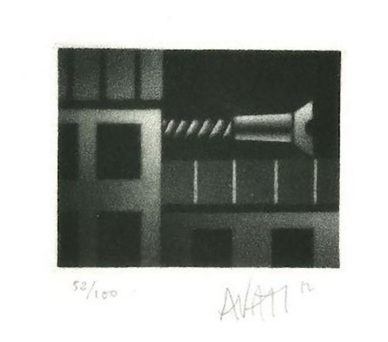 Mario Avati - Construction - Etching on Paper by Mario Avati - 20th ...