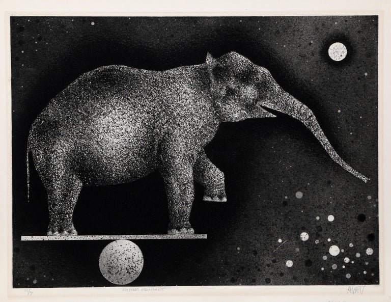 Mario Avati - Elephant Equilibriste, 1969 by Mario Avati For Sale at ...