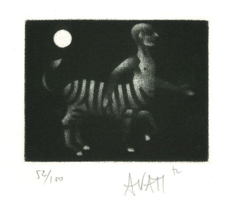 Mario Avati - Hybrid Creature - Etching on Paper by Mario Avati - 1960s ...