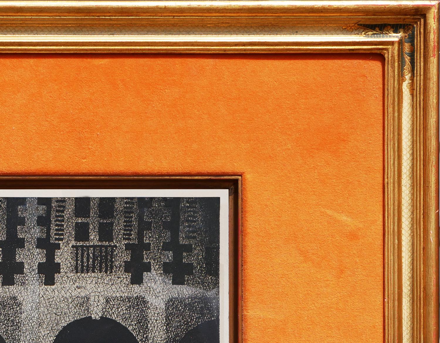 Mario Avati - "Place Des Vosges" Black and White Architectural Etching ...