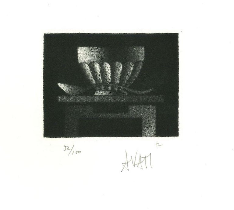 Mario Avati - Still life - Etching on Paper by Mario Avati - 1960s For ...
