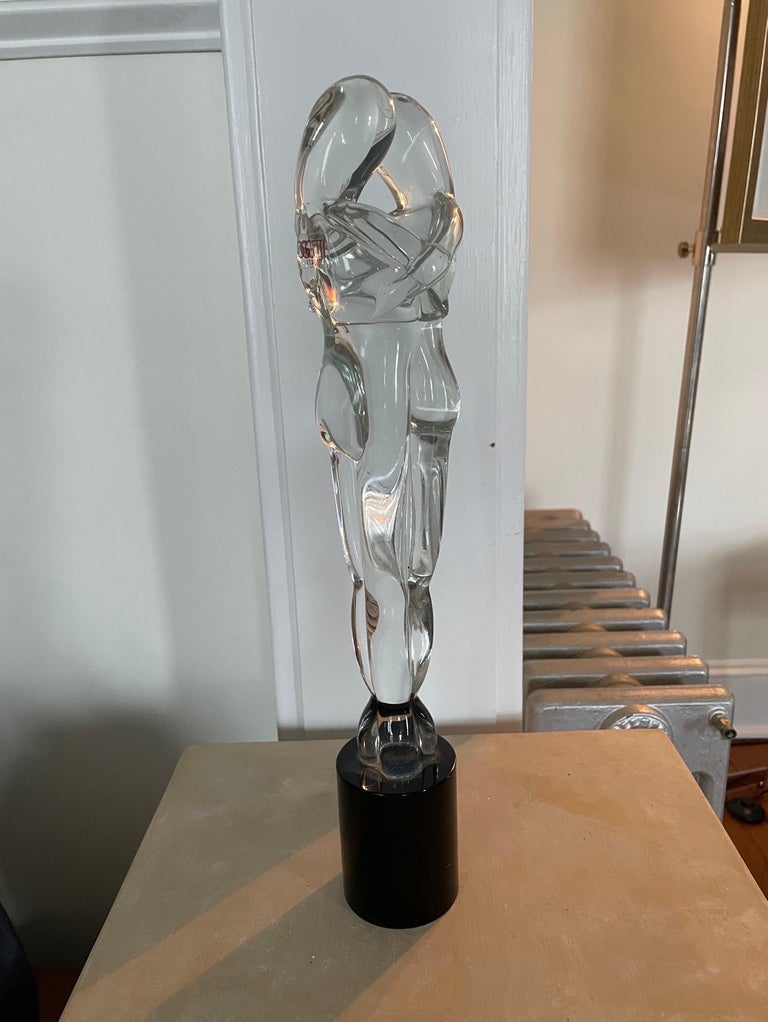 Mario Badioli for Oggetti Murano Embracing Couple Art Glass Sculpture ...