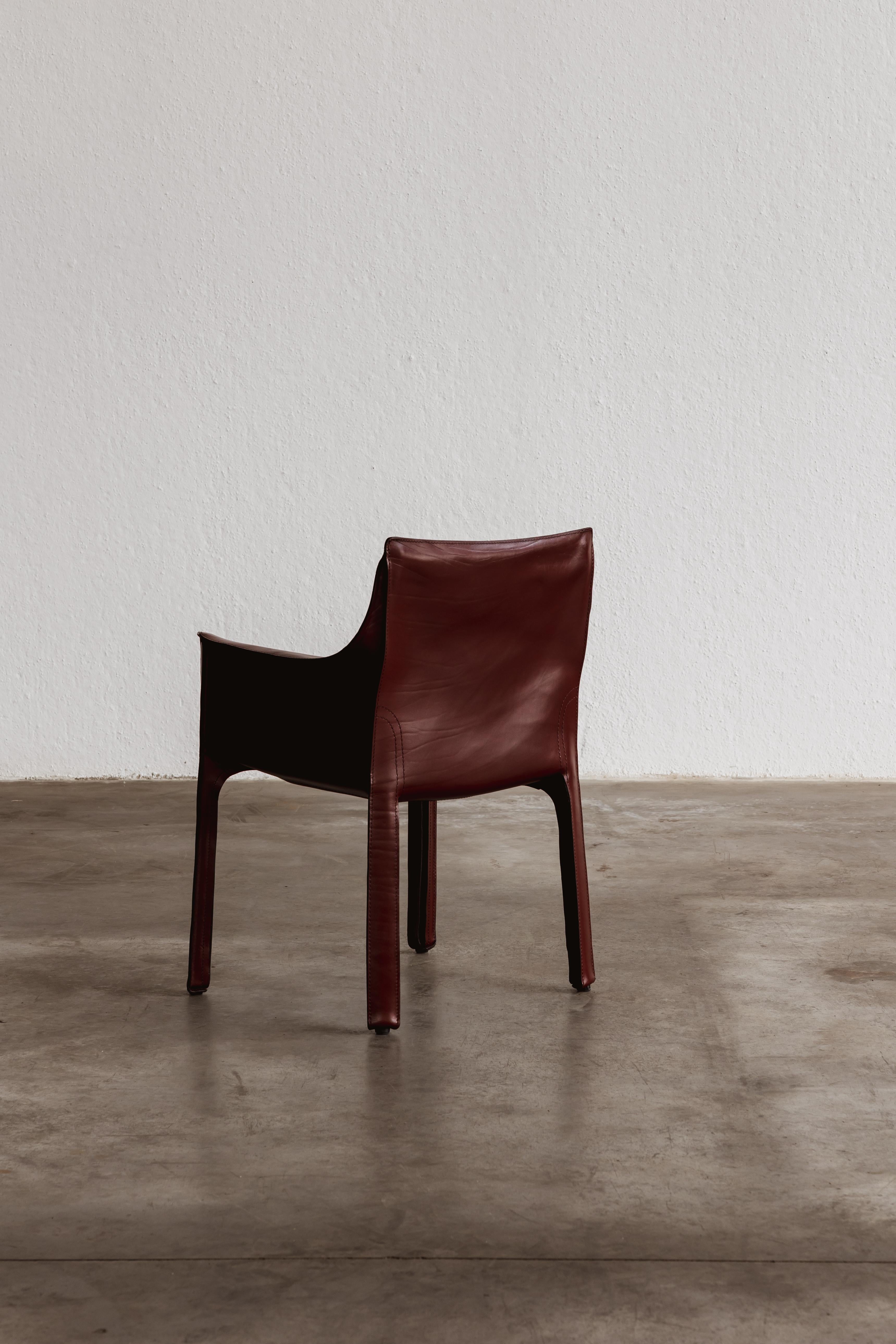 Mario Bellini "CAB 413" Dining Chairs for Cassina, 1977 For Sale at 1stDibs