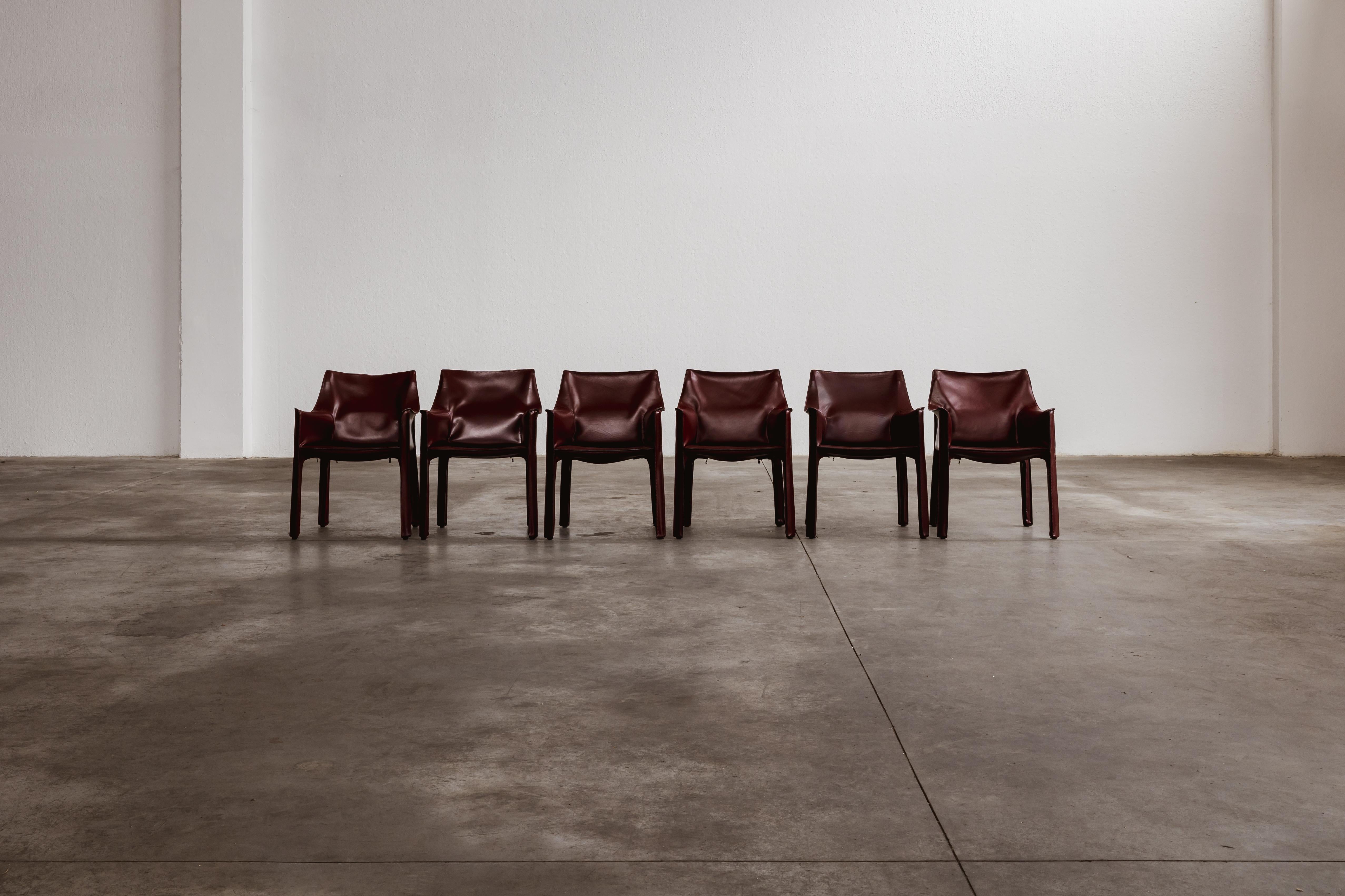 Mario Bellini "CAB 413" Dining Chairs for Cassina, 1977, Set of 6 For ...