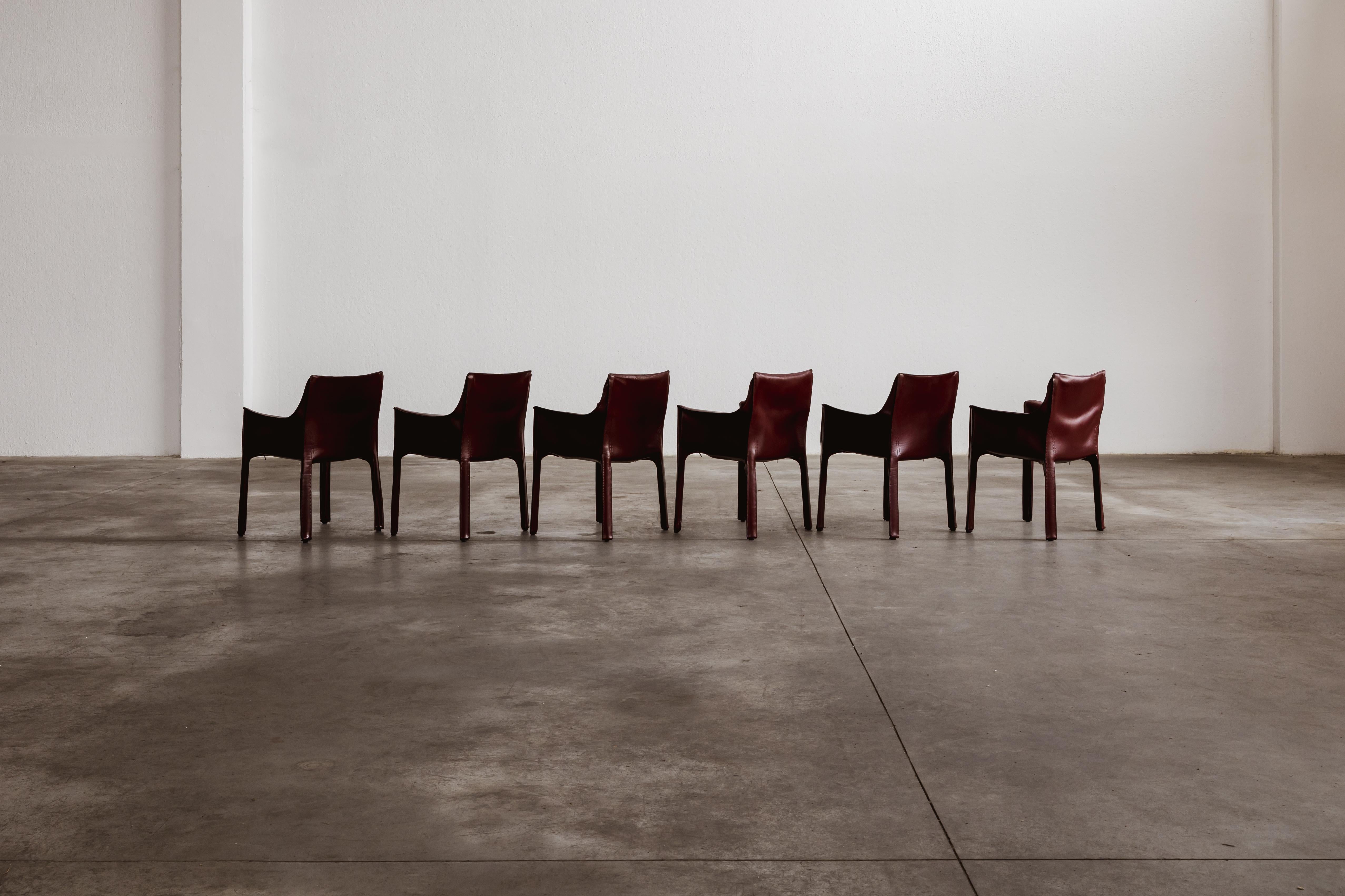 Mario Bellini "CAB 413" Dining Chairs for Cassina, 1977, Set of 6 For ...