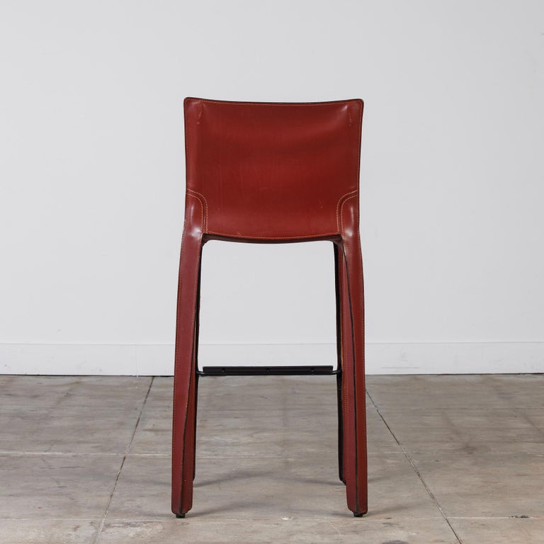 Mario Bellini Cab Bar Stool for Cassina For Sale at 1stDibs