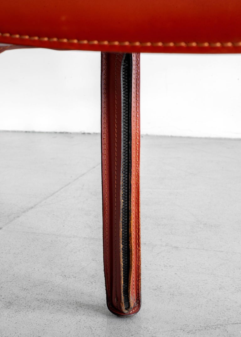 Mario Bellini "Cab" Chairs in Caramel Leather at 1stDibs