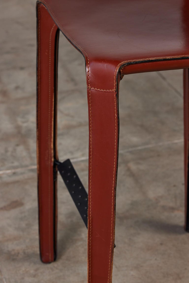 Mario Bellini Cab Counter Stool for Cassina at 1stDibs