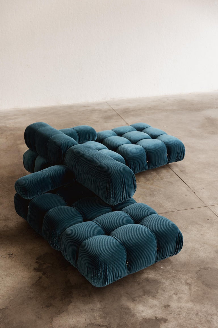 Mario Bellini "Camaleonda" Modular Sofa for B&B Italia, Blue Petrol ...