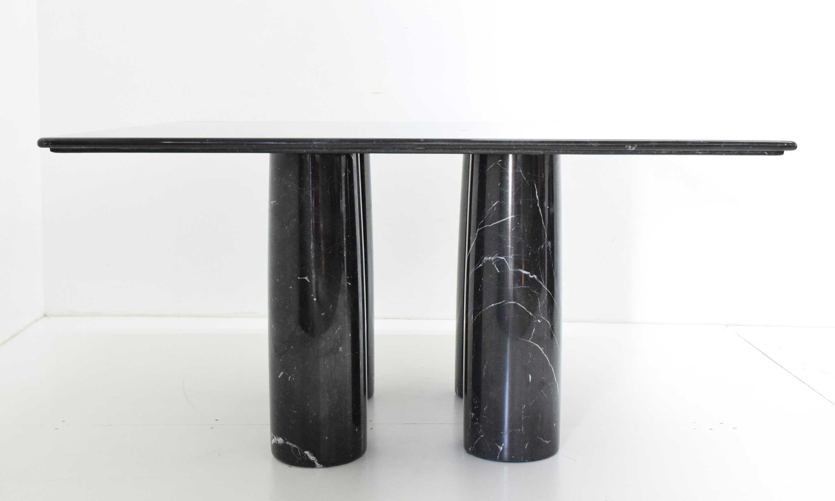 Mario Bellini Il Colonnato Black Marble Table For Sale at 1stDibs