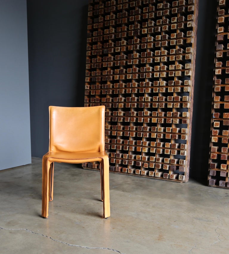 Mario Bellini Leather "Cab" Chairs for Cassina at 1stDibs