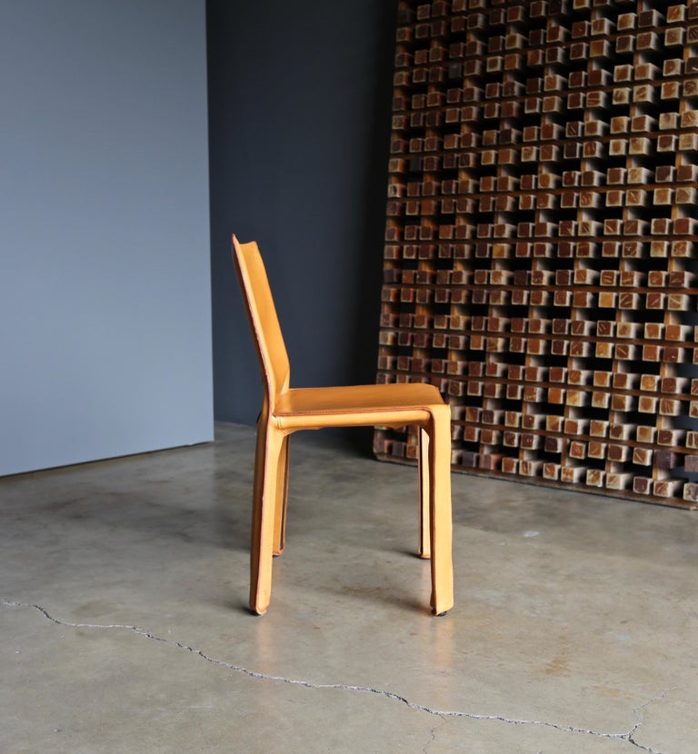 Mario Bellini Leather "Cab" Chairs for Cassina at 1stDibs
