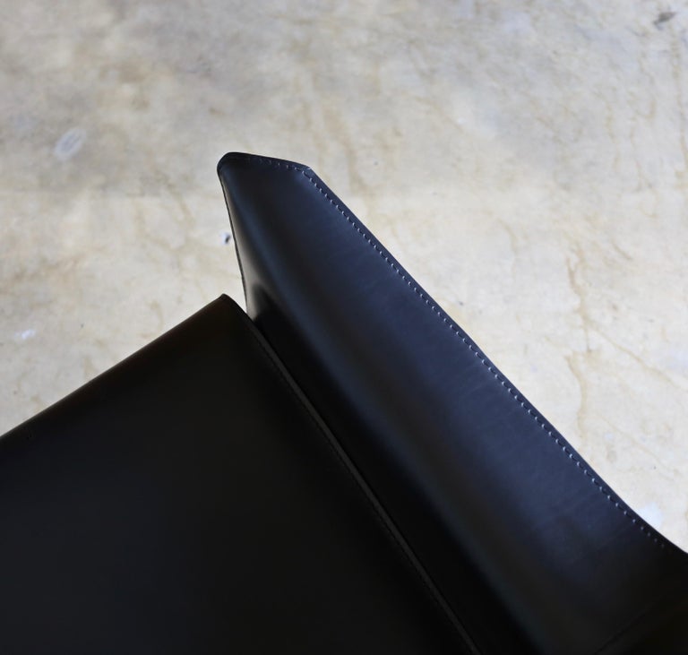 Mario Bellini Leather Cab Lounge Chairs for Cassina at 1stDibs