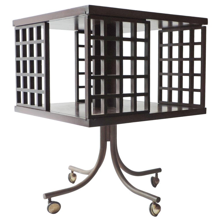 Mario Bellini Rotating Library Side Table For La Rinascente, Italy ...