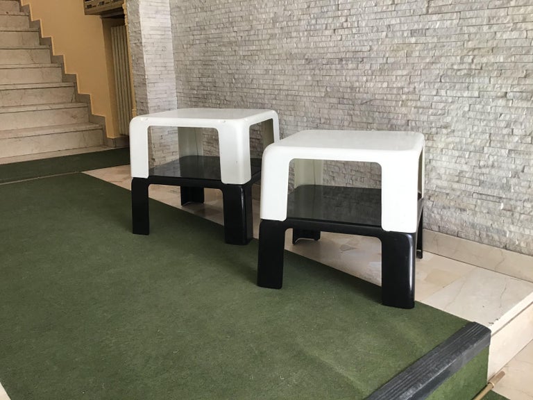 Mario Bellini Set 4 Nestin /Stackable Tables “Quattro Gatti”, 1960 ...