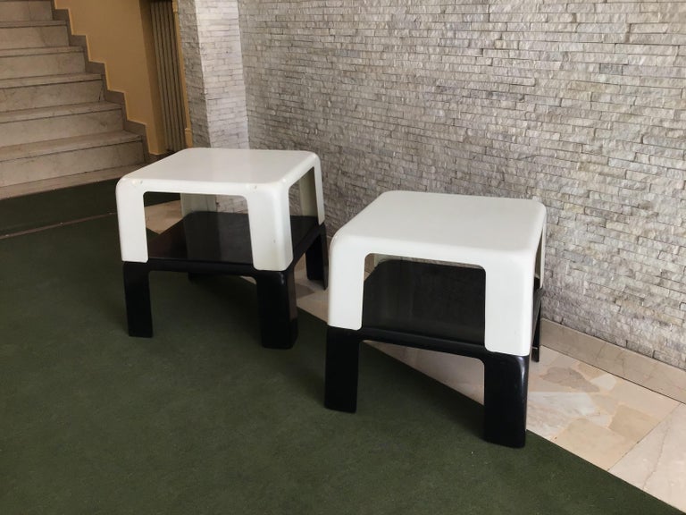 Mario Bellini Set 4 Nestin /Stackable Tables “Quattro Gatti”, 1960 ...