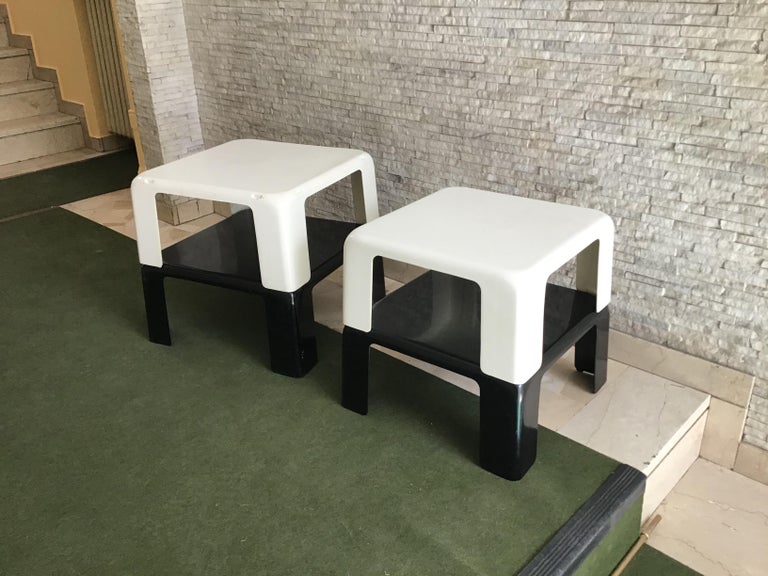 Mario Bellini Set 4 Nestin /Stackable Tables “Quattro Gatti”, 1960 ...
