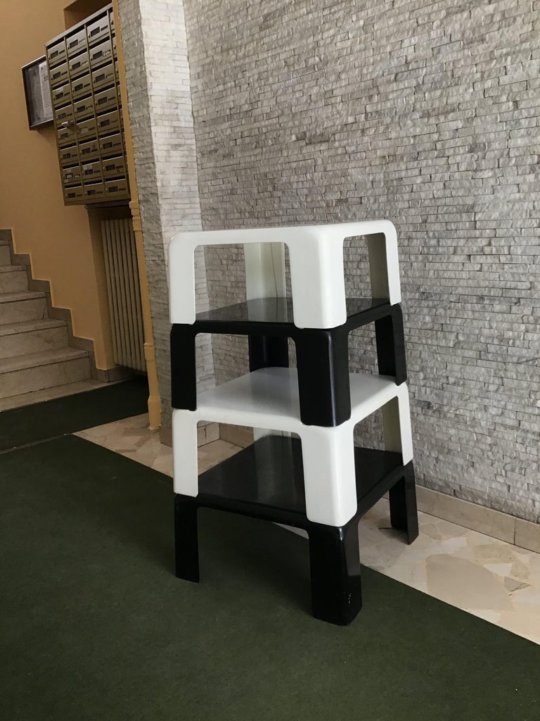 Mario Bellini Set 4 Nestin /Stackable Tables “Quattro Gatti”, 1960 ...