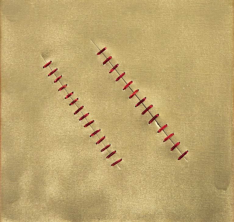 Mario Bigetti - Seams on Gold - Acrylic Painting by Mario Bigetti ...