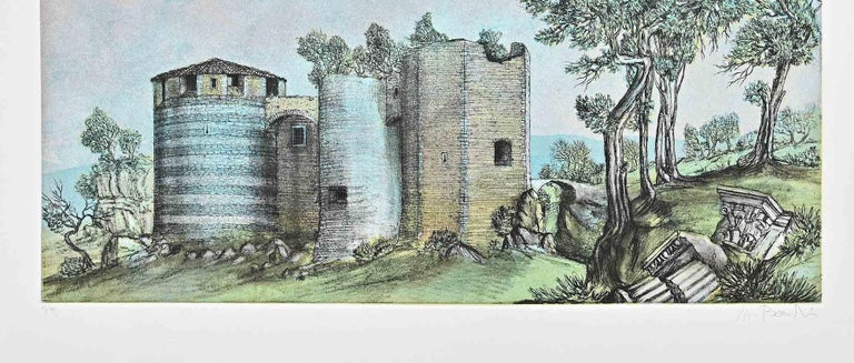 Mario Bonechi - Landscape - Etching - Late 20th Century For Sale at 1stDibs
