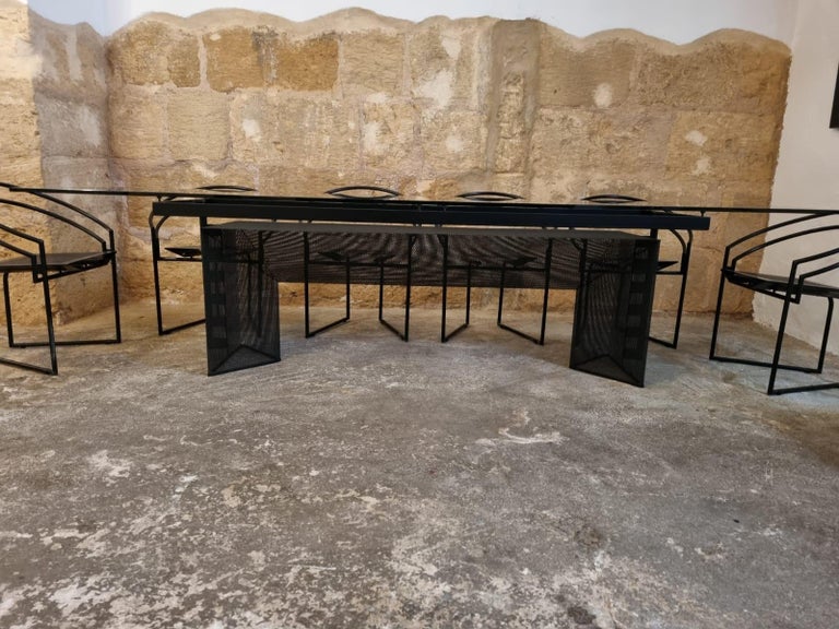 Mario Botta Vintage Dining Table and 10x Chairs Set for Alias, Italy ...