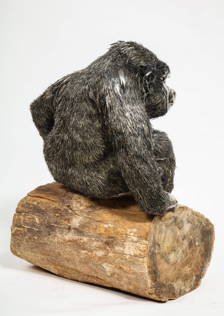 Mario Buccellati, a Rare and Exceptional Italian Silver Gorilla Monkey ...