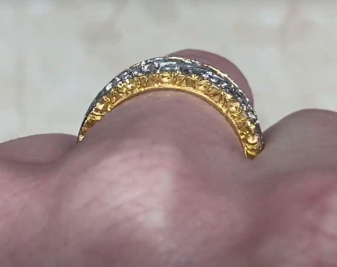 Mario Buccellati Diamond Ramage Wedding Band, 18k Gold For Sale at 1stDibs
