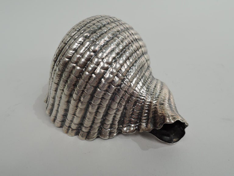 Mario Buccellati Modern Figural Sterling Silver Conch Seashell Lighter ...