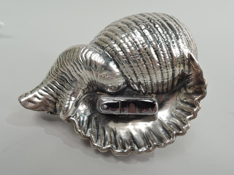 Mario Buccellati Modern Figural Sterling Silver Conch Seashell Lighter ...