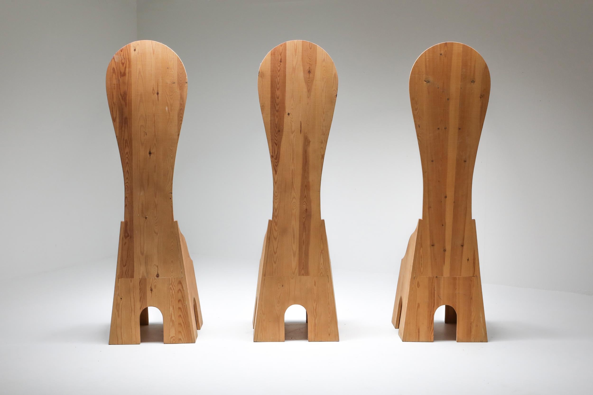 Mario Ceroli 'Fratina' Chairs at 1stDibs | mario ceroli chair