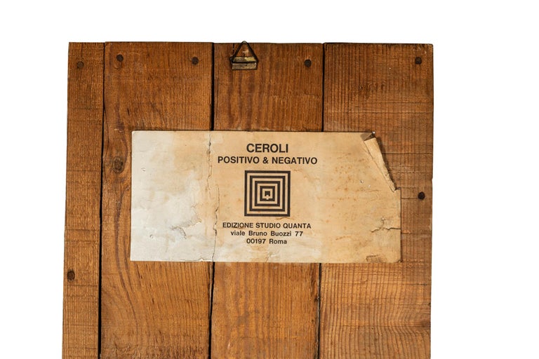 Mario Ceroli - Mario Ceroli, "Positivo and Negativo" Sculpture, Edition ...