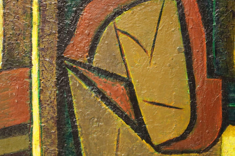 Mario De Ferrante 'Italian/American, 1898-1992' Abstraction with Visage ...