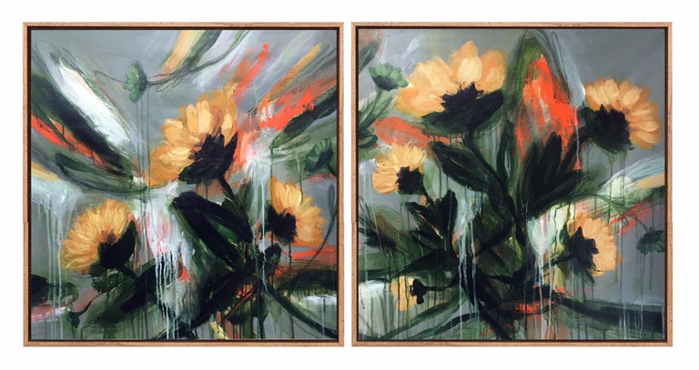 Mario Gonzalez Rodriguez - Rocio I, Oil painting , Abstract ...