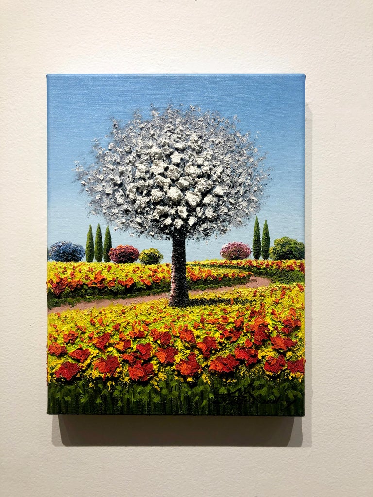 Mario Jung - Mario Jung, "Whispers in the Wind", 16x12 Colorful Garden ...