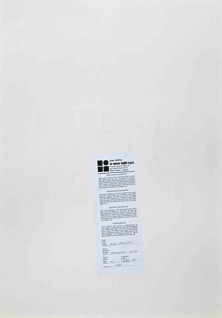 Mario Padovan - Abstract Composition in Circles - Screen Print by Mario ...