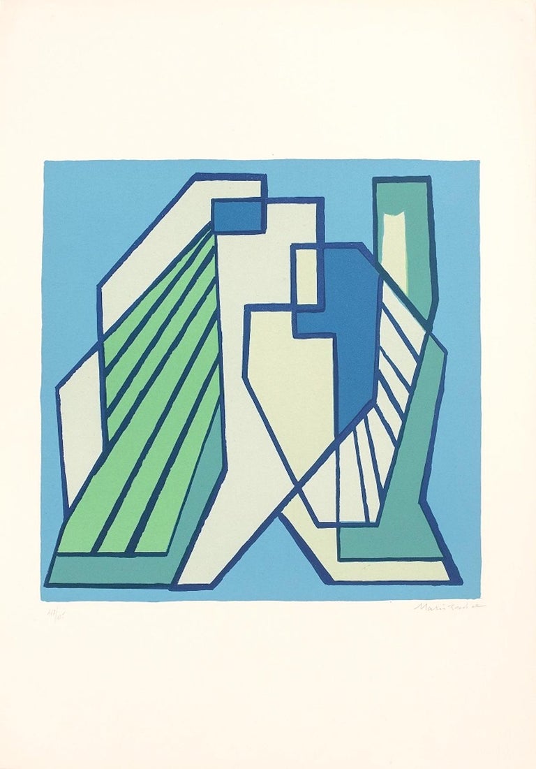 Mario Radice - Composition R.S.2.D - Screen Print by Mario Radice ...