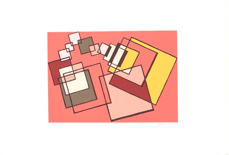 Mario Radice - Red Composition - Screen Print by Mario Radice - 1978 ...