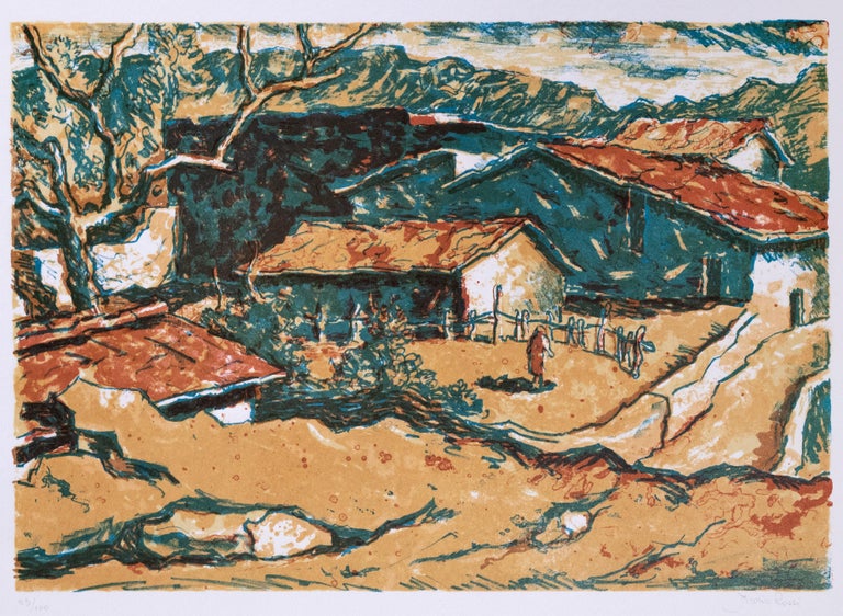 Mario Rossi - Rural Landscape - Original Lithograph by Mario Rossi ...