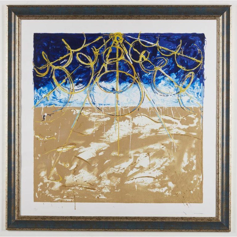 Mario Schifano - Mario Schifano - Deserto - Hand-Signed Enamel Screen ...