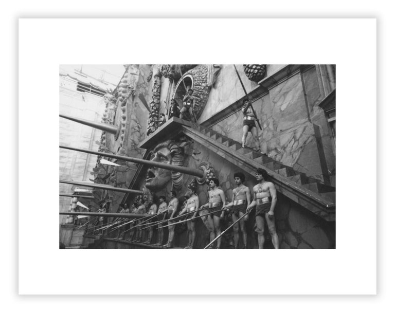 Soldiers on the Wall of Death, Caligula film set photograph by Mario ...
