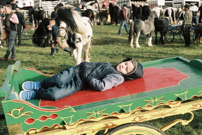 Marion Bergin - Nap at the fair - Ballinasloe Horse Fair, Ireland, 2018 ...