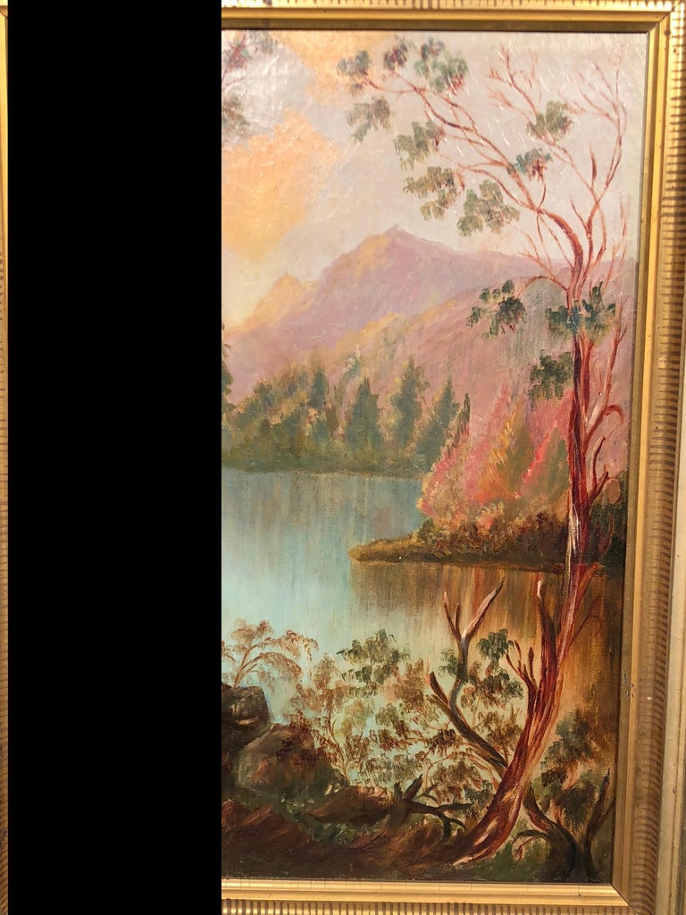 Marion Merritt Oil Painting Hudson River School Lake George "Paradise ...