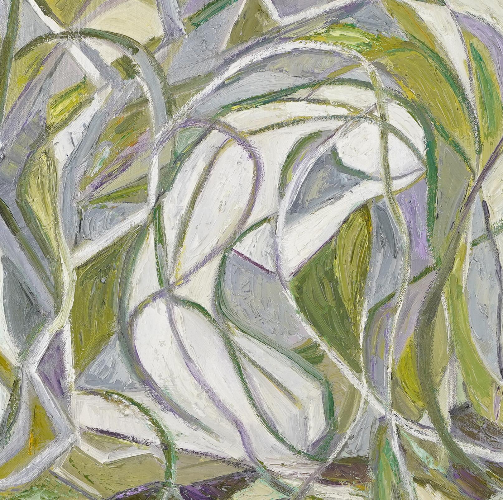 Marion Wolff - Vintage Mid Century Signed Abstract Weeping Willow Tree ...
