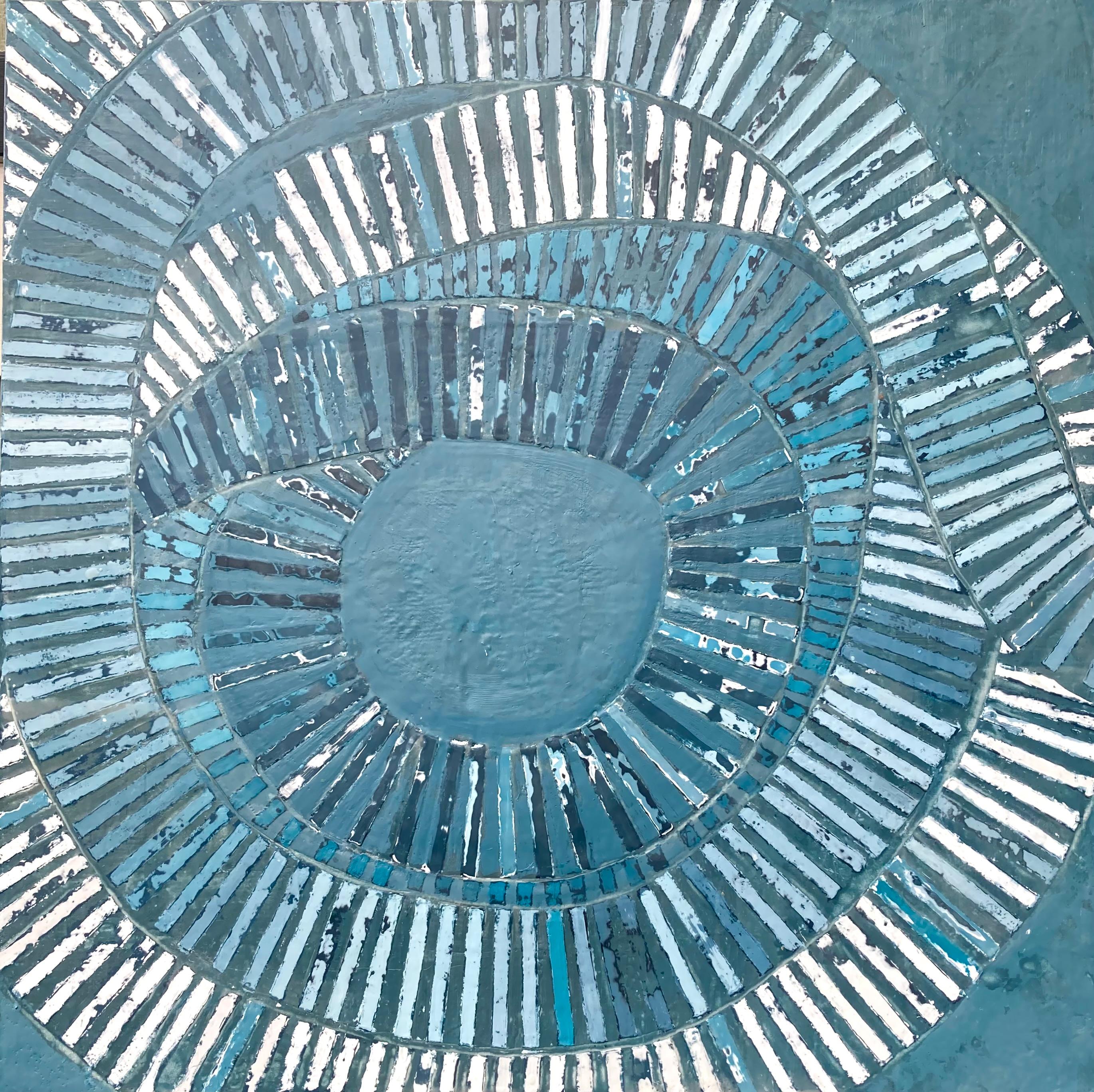 Marissa Voytenko - "What the Tide Brought In" Encaustic painting, half ...