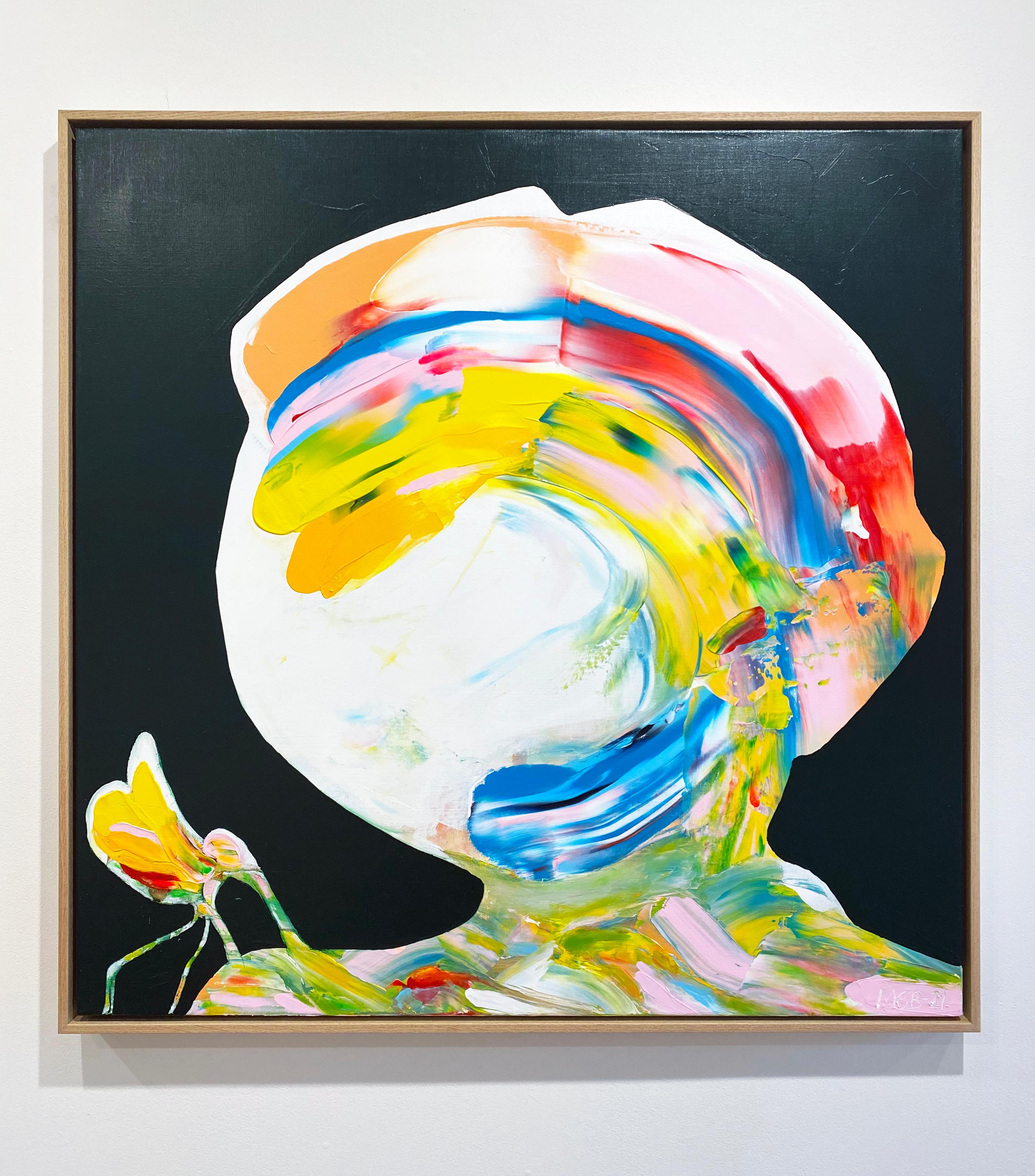 Marit Geraldine Bostad - Abstract Portrait Acrylic Painting by Marit ...