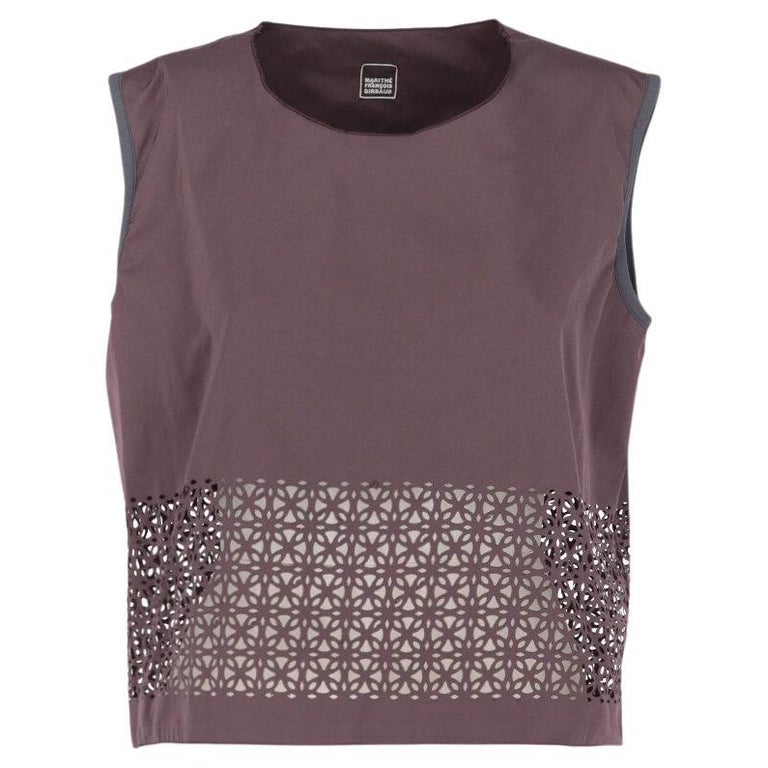 Marithé + François Girbaud Vintage aubergine purple 2000s cut-out top ...