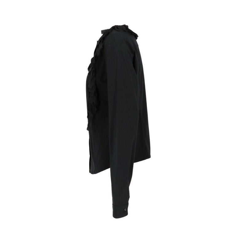 Marithé + François Girbaud Vintage black cotton 2000s blouse For Sale ...
