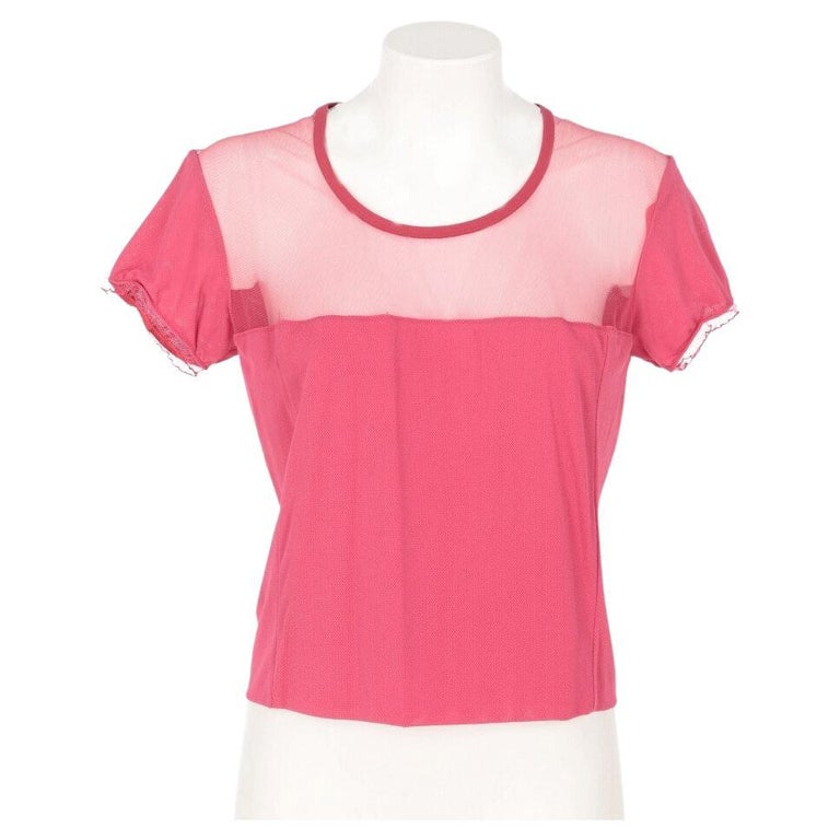 Marithé + François Girbaud Vintage strawberry 2000s elasticated mesh ...